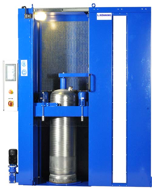 External Cleaning & Painting Machine for Cylinders – Fully Automatic ...