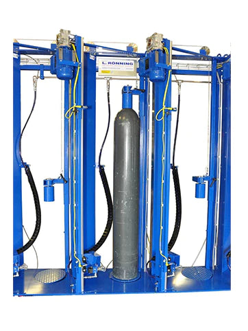 Spray Painting Machine for Cylinders - L. Ronning